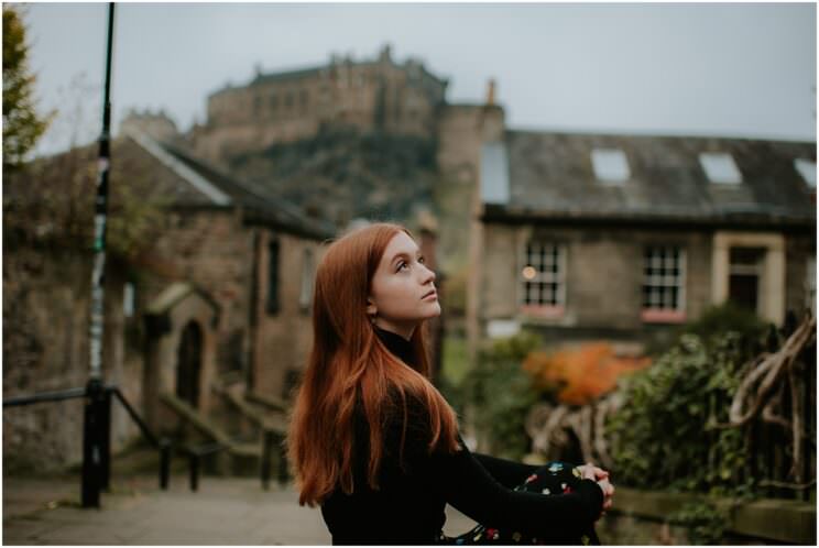 Edinburgh autumn portrait photoshoot | Scotland portrait photographer ...
