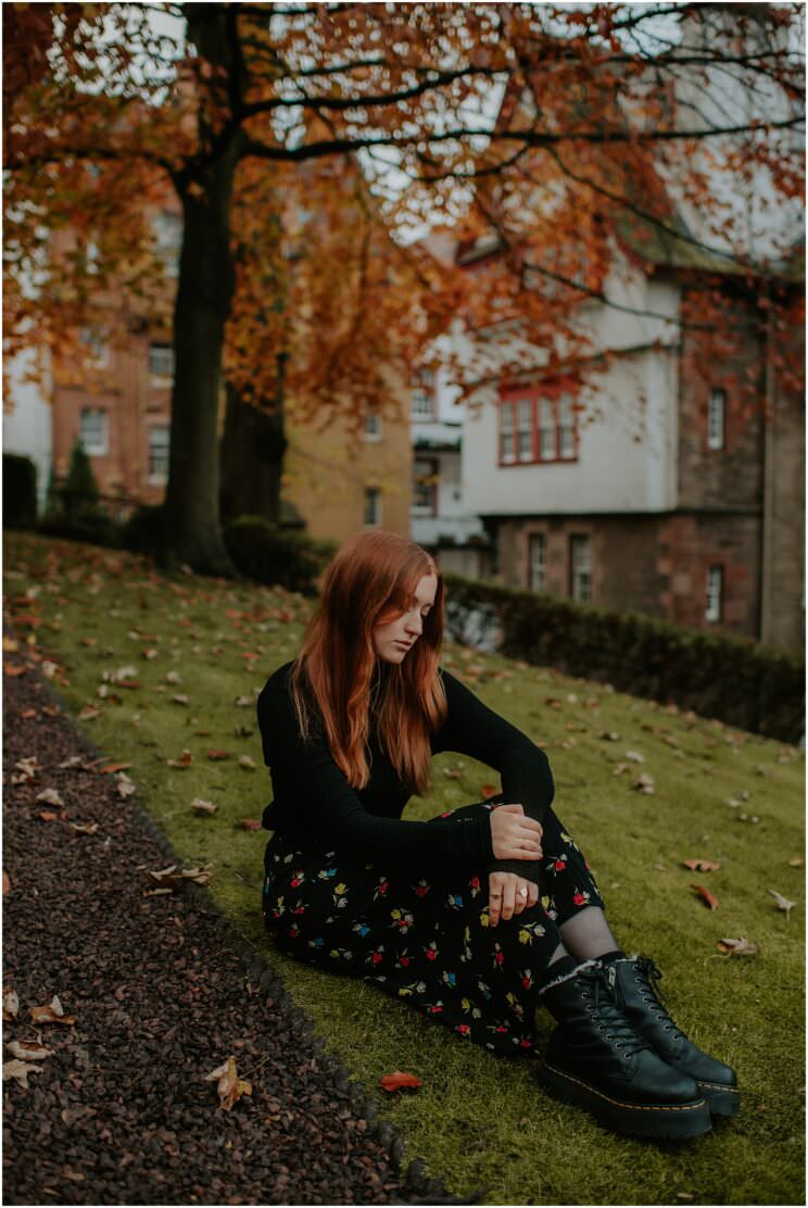 Edinburgh autumn portrait photoshoot | Scotland portrait photographer ...