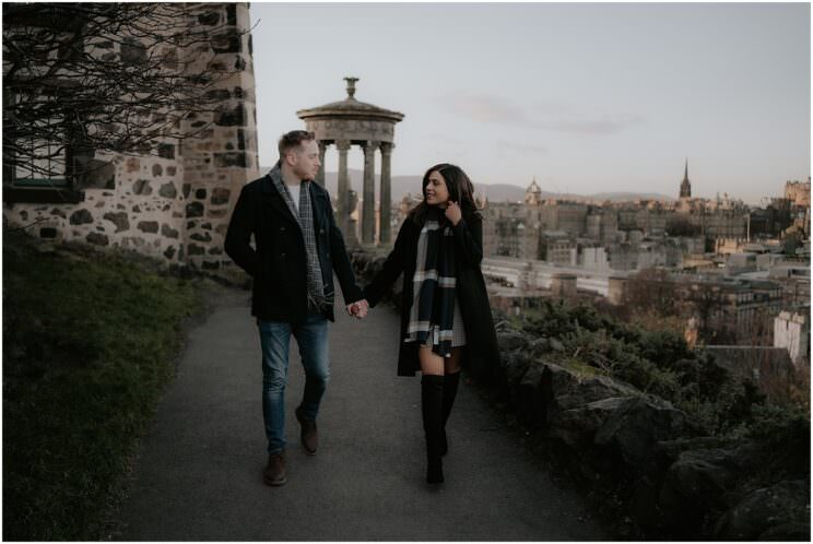 Surprise proposal on Calton Hill | Scotland proposal photographer ...